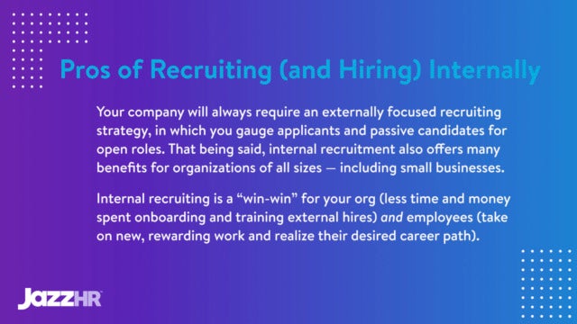 Internal Recruiting: The Advantages for Employers | JazzHR