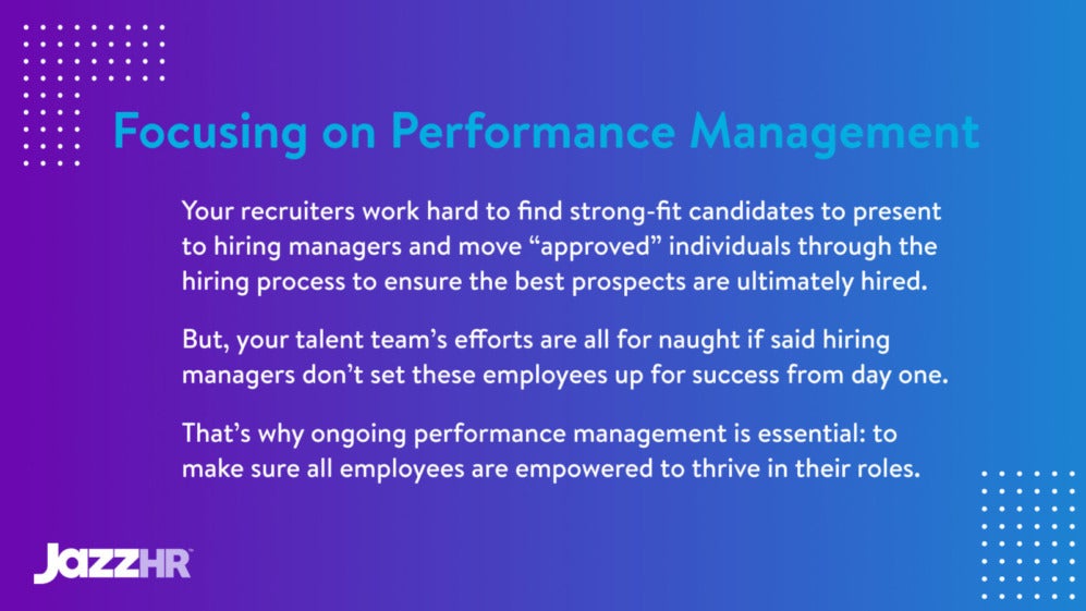 How to Deal with Common Performance Management Challenges