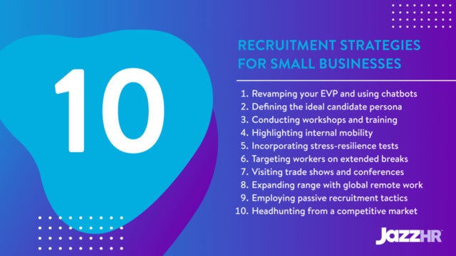 10 Recruitment Strategies to Enhance Your SMB Hiring | JazzHR