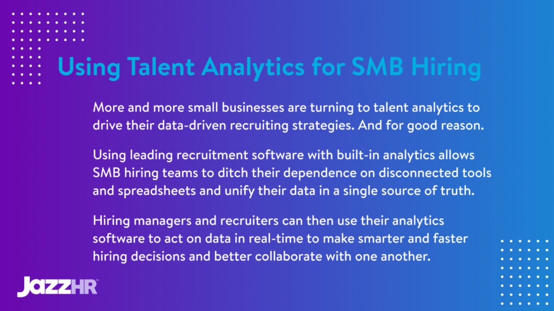 Advanced Visual Reporting: A New Talent Analytics Experience | JazzHR