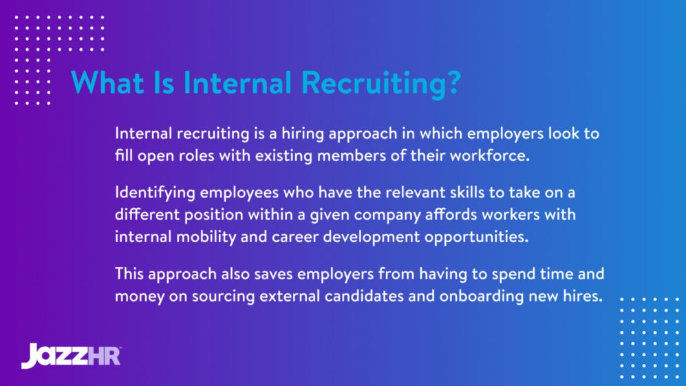 Internal Recruiting: The Advantages for Employers | JazzHR